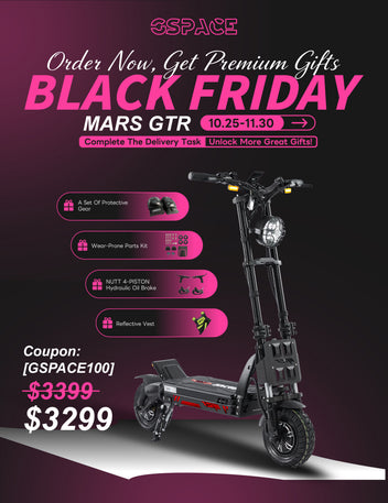 GSPACE Mars GTR Hyper Scooter Off-Road Electric Scooter